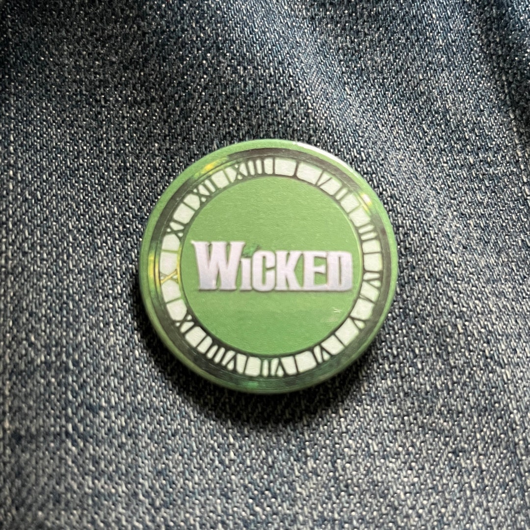 Wicked the Musical Inspired Badge - Clock With Logo - Etsy
