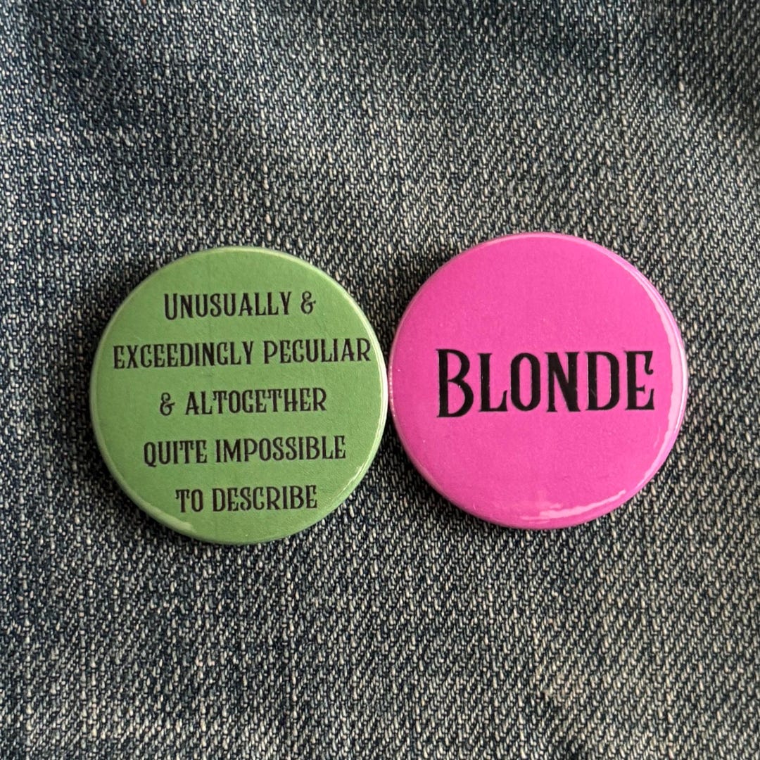 Wicked the Musical Inspired Badge Impossible to Describe/blonde - Etsy
