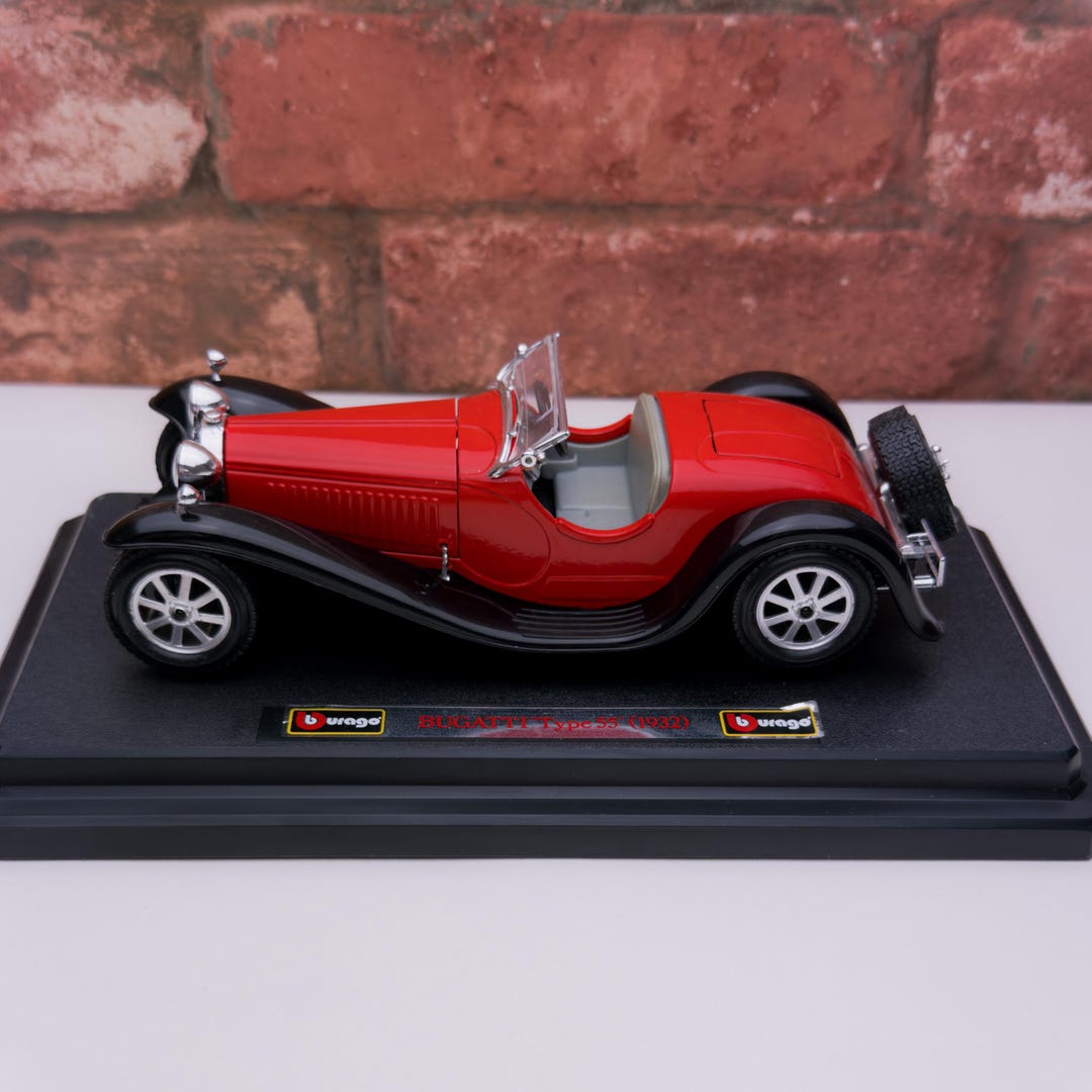 Bugatti Type 55 1932 | Diecast Model Car | Vintage Model Car | Scale 1: ...