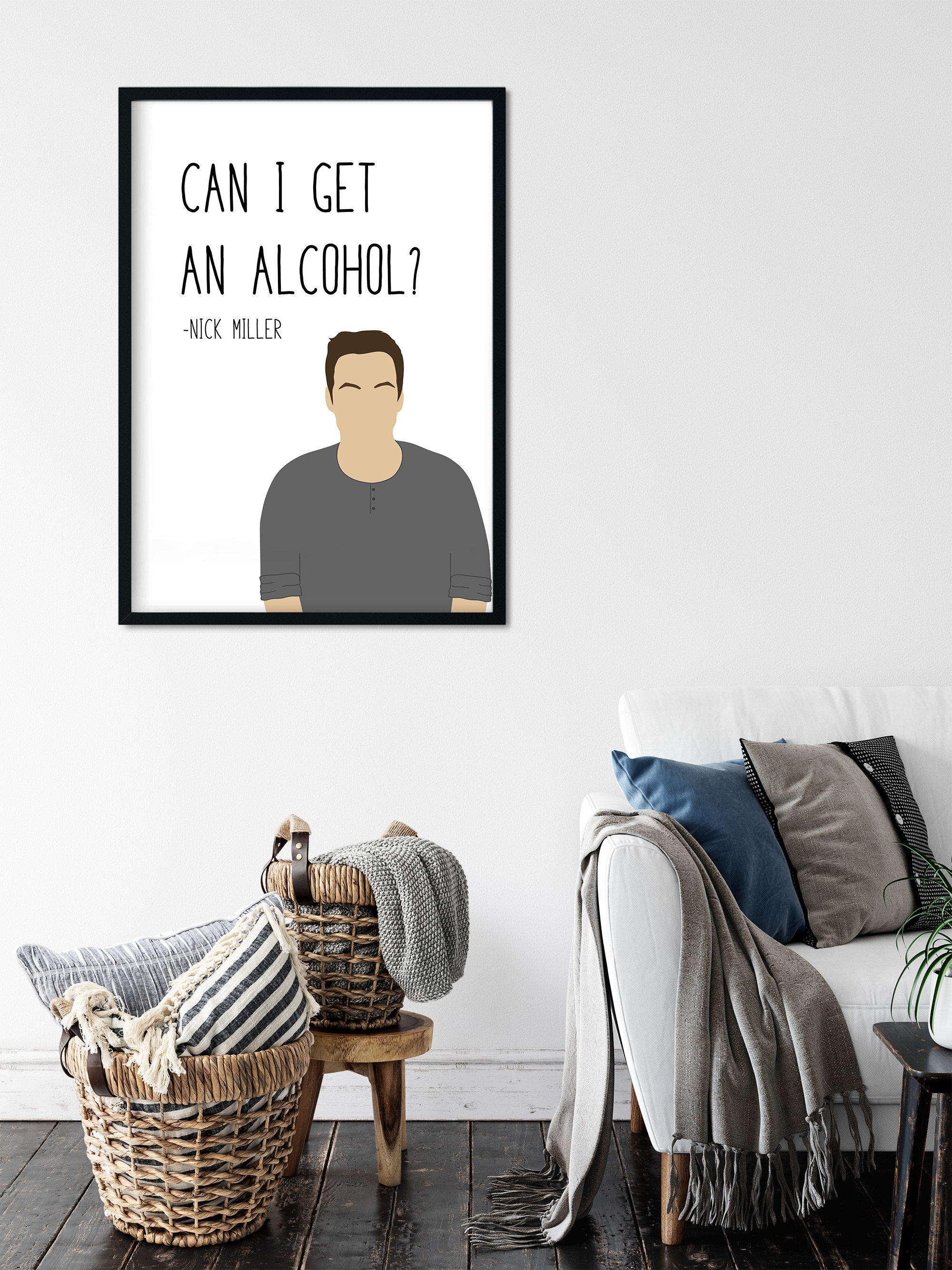Nick Miller "an Alcohol" Quote | New Girl Poster - Etsy