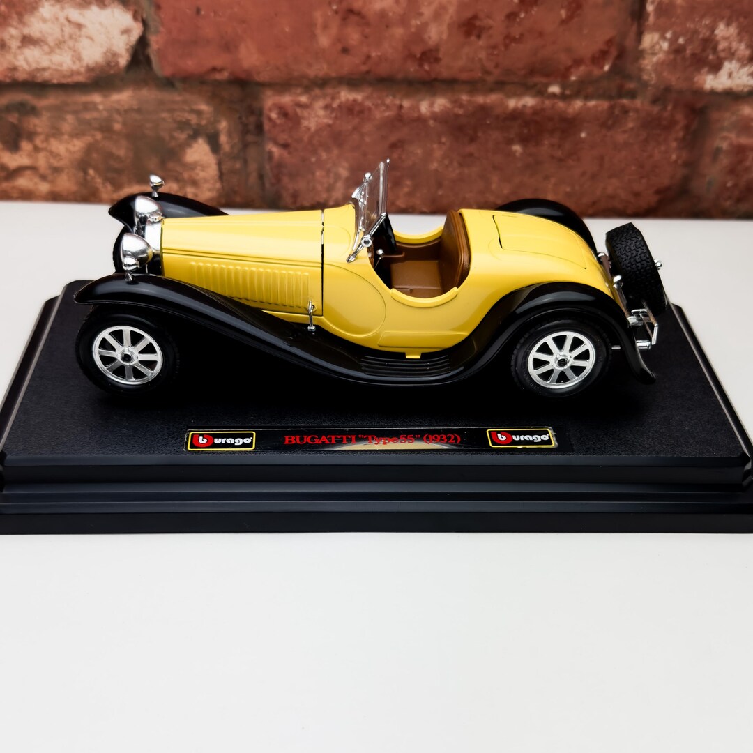 Bugatti Type 55 1932 | Diecast Model Car | Vintage Model Car | Scale 1: ...