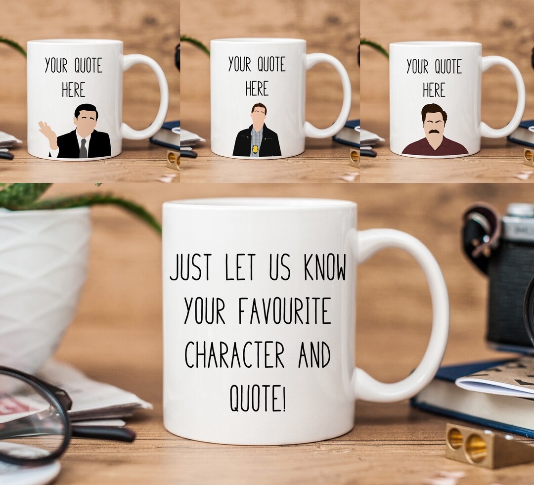 Custom TV Character Mug | Your Favourite Character Quote | Design and ...