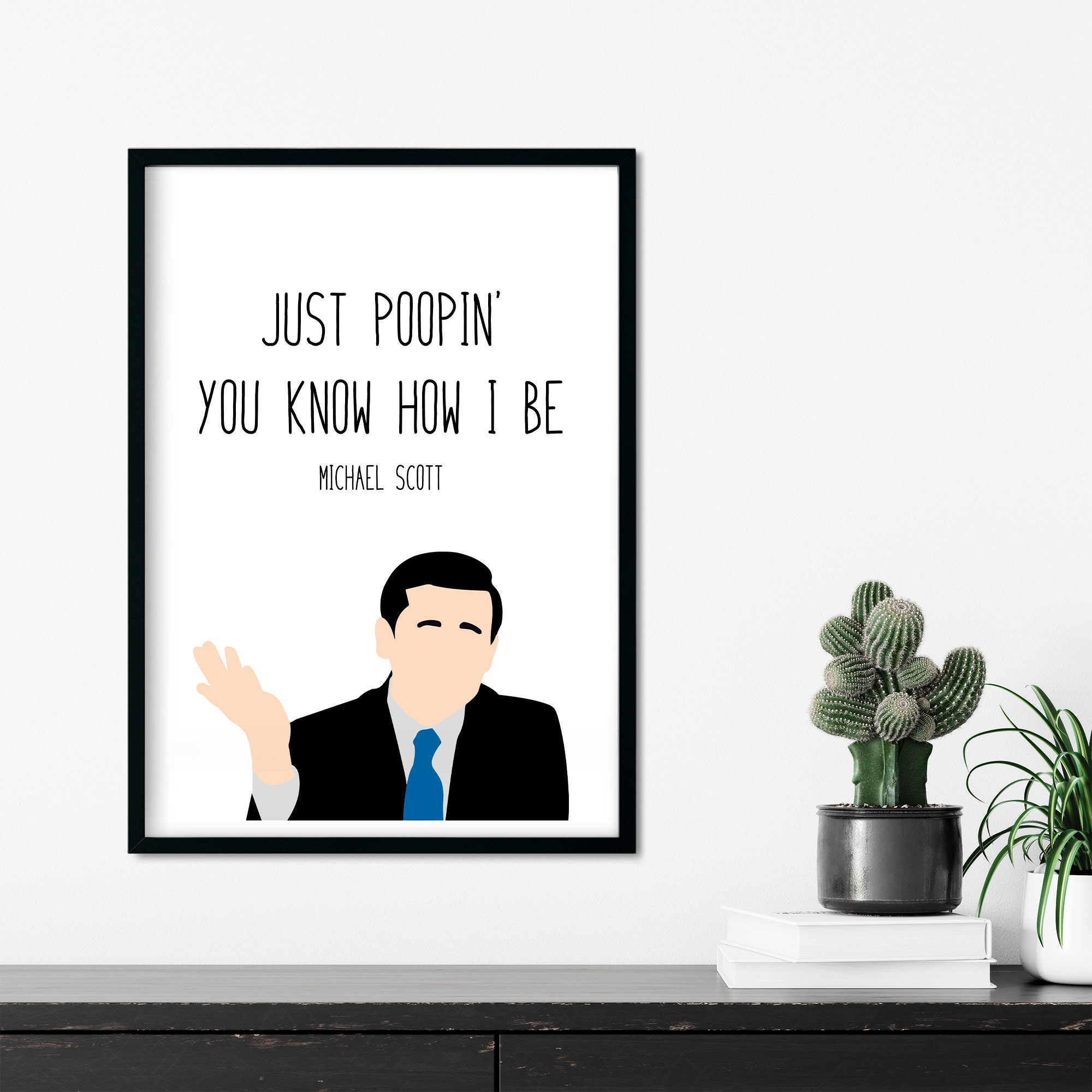 Michael Scott | The Office Wall Art | The Office Quote Poster sold by ...