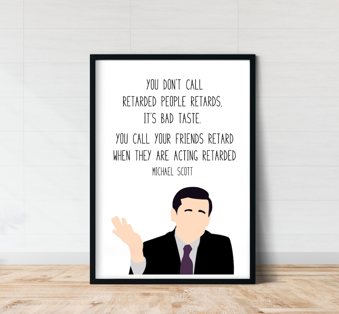 Michael Scott | the Office Wall Art | Funny Wall Art | the Office Quote ...