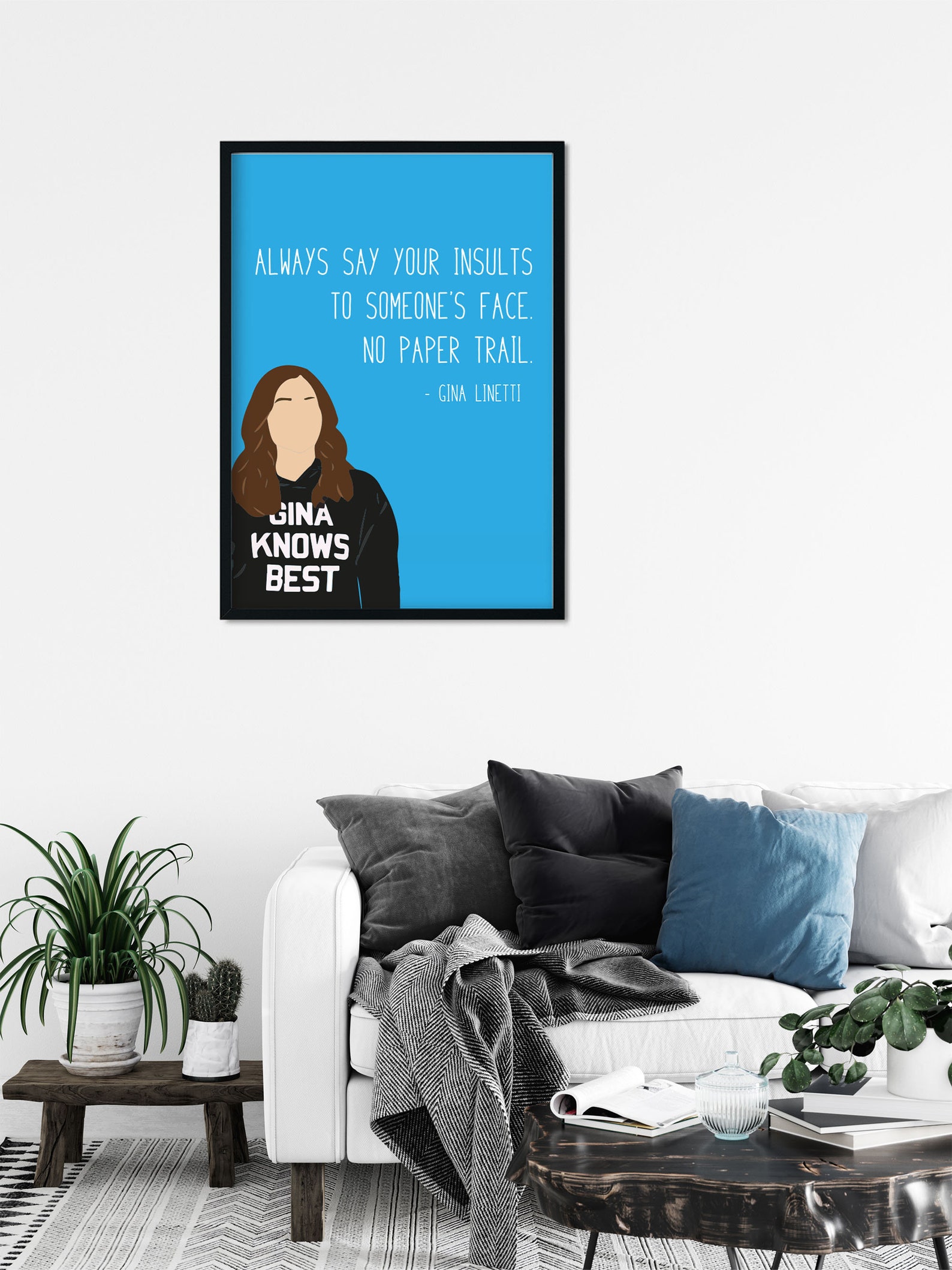 Gina Linetti | Brooklyn Nine Nine | Wall Art | Insults | Funny Wall Art ...