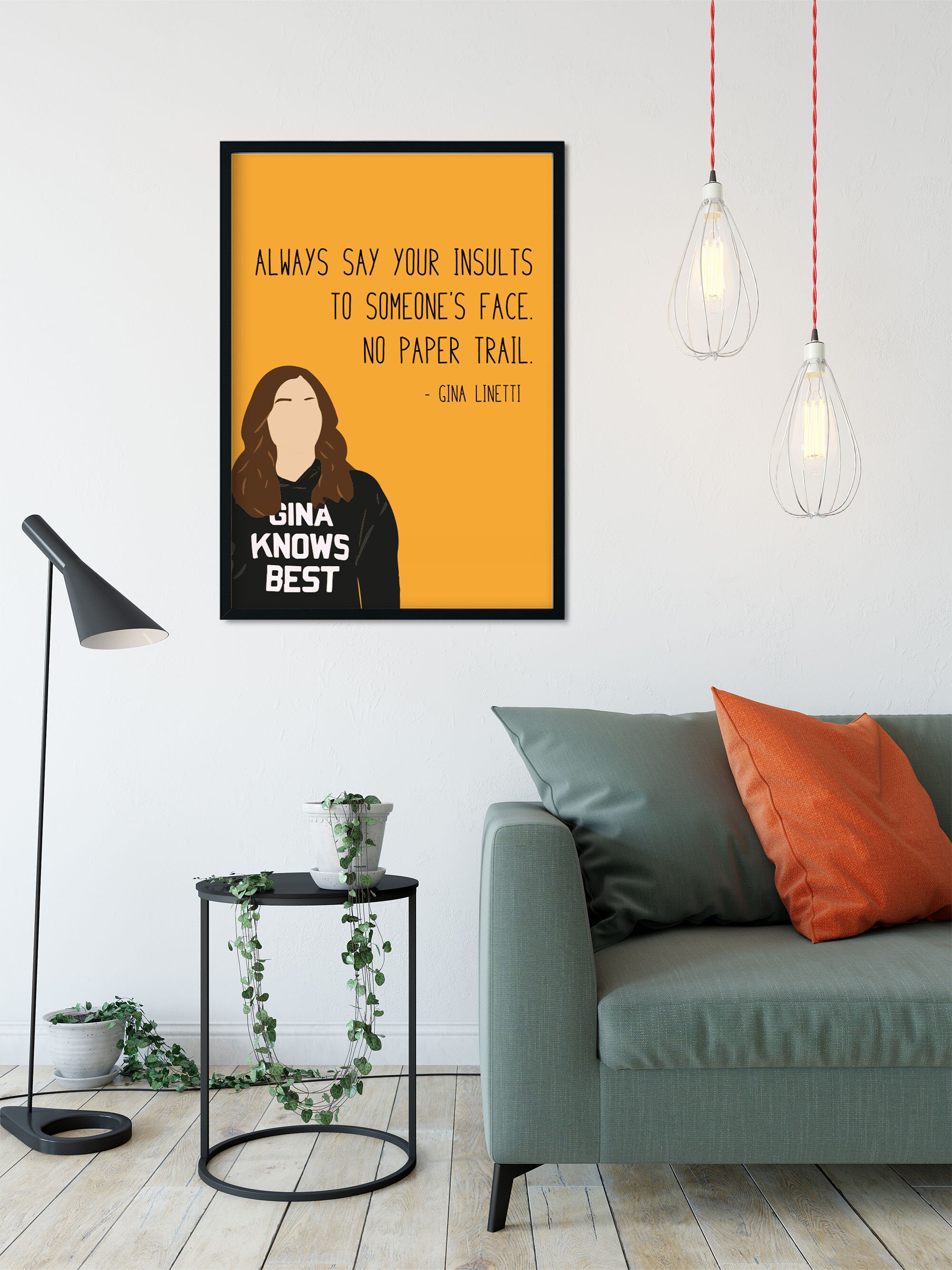 Gina Linetti | Brooklyn Nine Nine | Wall Art | Insults | Funny Wall Art ...