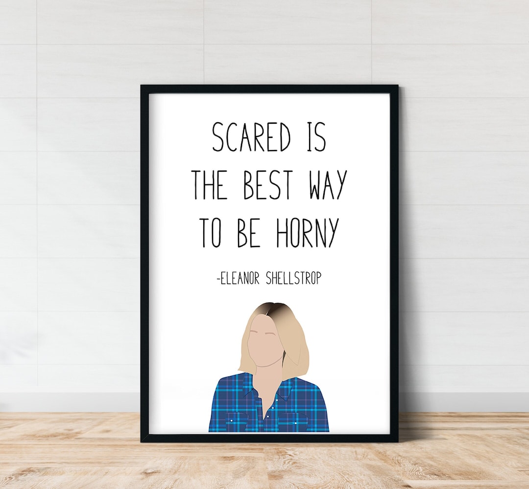 Eleanor Shellstrop Scared Horny Print | Good Place Wall Art | Gift ...