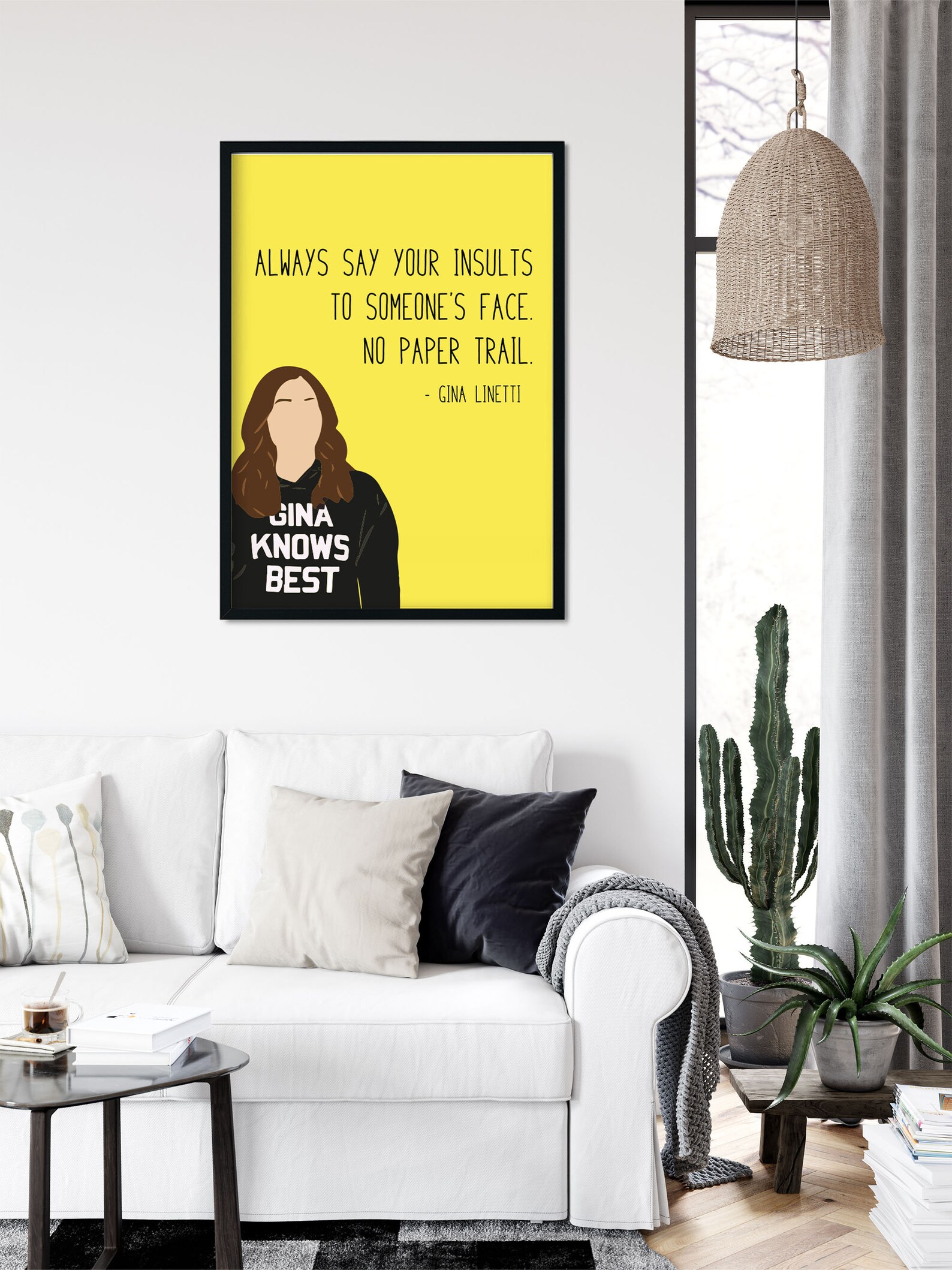 Gina Linetti | Brooklyn Nine Nine | Wall Art | Insults | Funny Wall Art ...