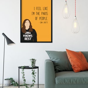 Gina Linetti " Paris of People " Quote Art | Brooklyn Nine Nine Funny ...