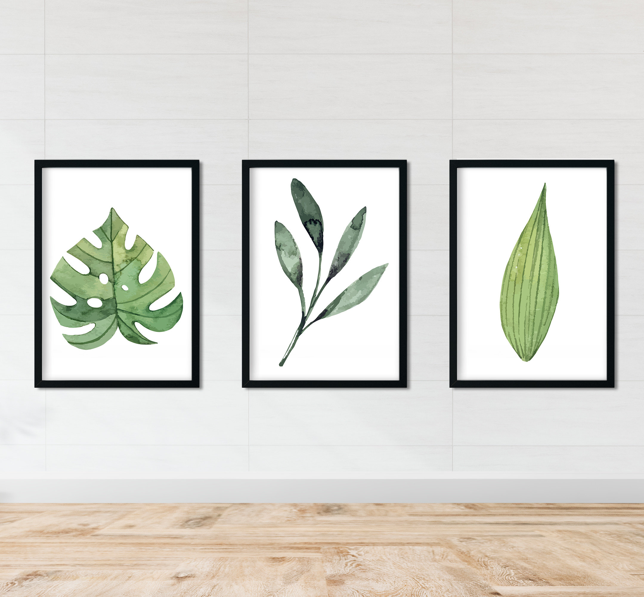 3 Piece Leaves Wall Art Leaf Poster Print Wall Decor | Etsy