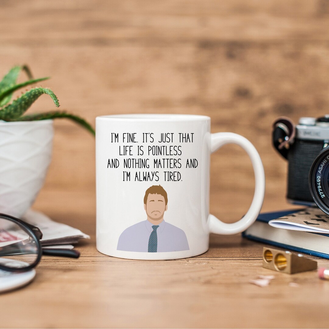 Andy Dwyer | Parcs et loisirs | Je vais bien | Tasse drôle | Mug ...