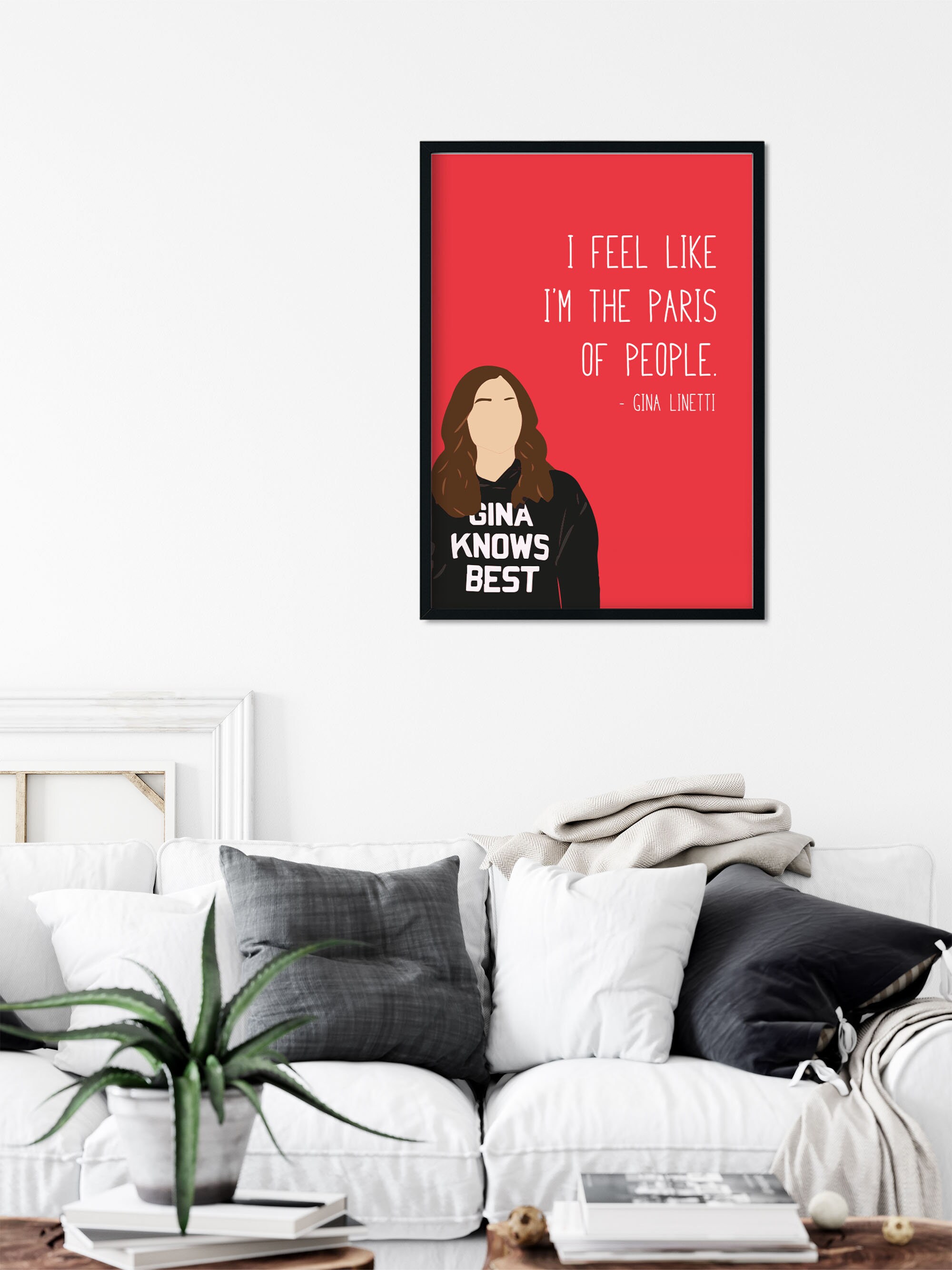 Gina Linetti " Paris of People " Quote Art | Brooklyn Nine Nine Funny ...