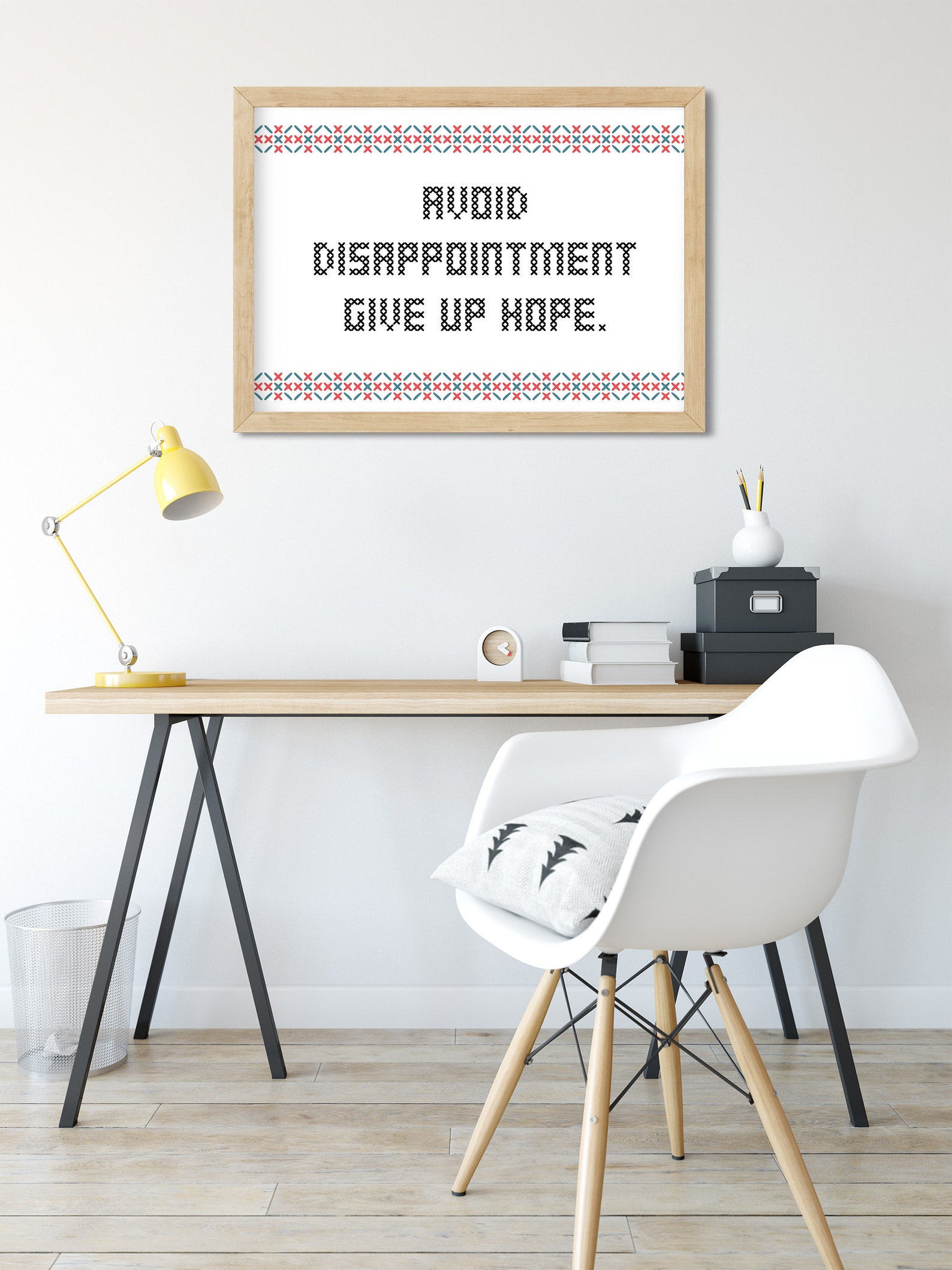 Avoid Disappointment Give up Hope Demotivational Poster | Etsy
