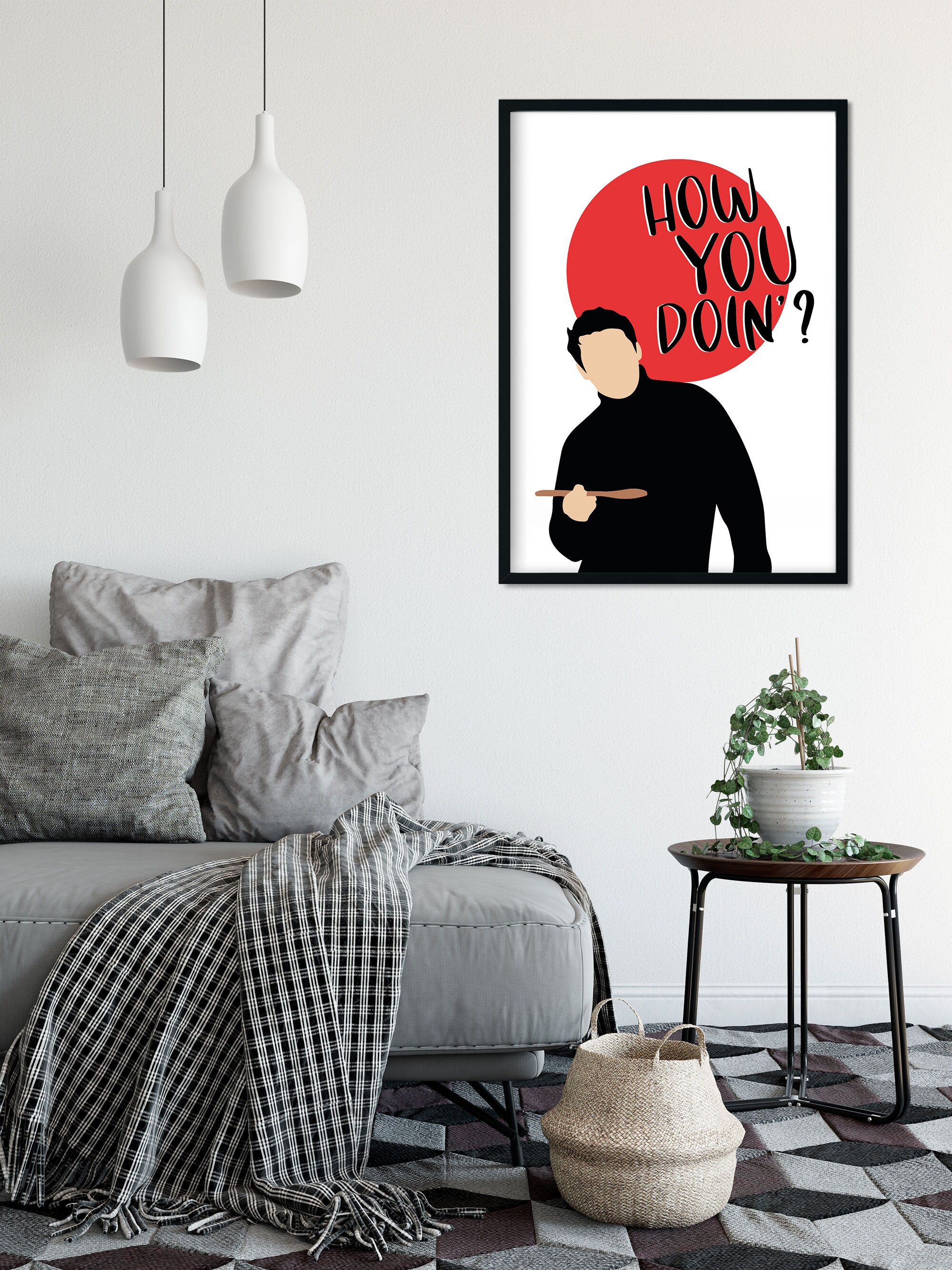 Joey Tribbiani Friends Quote How You Doin Funny Wall - Etsy