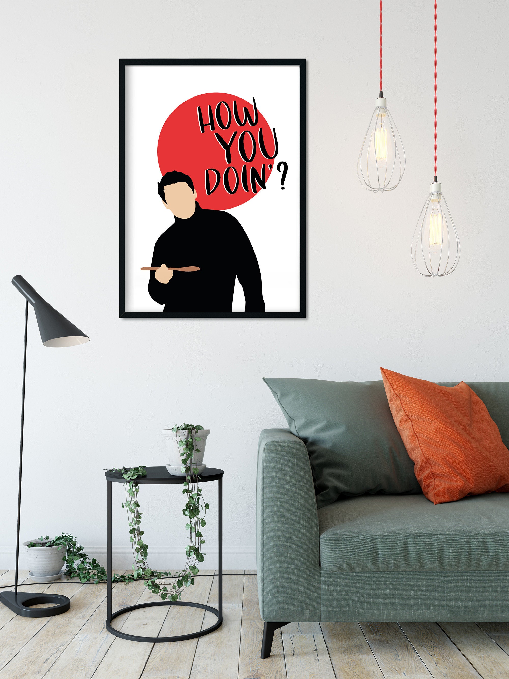 Joey Tribbiani Friends Quote How You Doin Funny Wall - Etsy