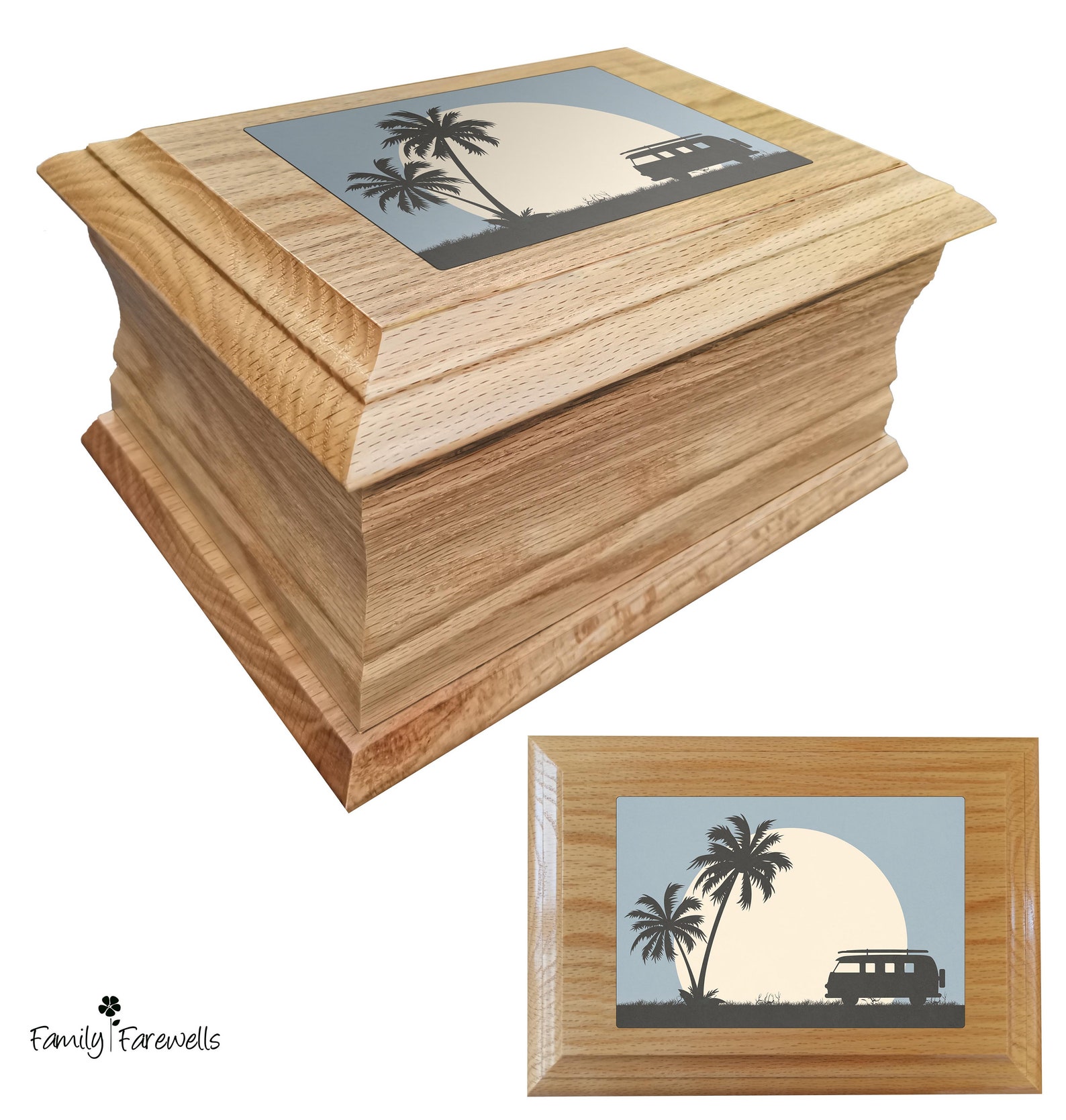 Cremation urn ashes casket VW Camper Van style personalised | Etsy