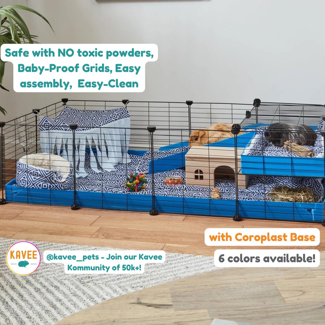 5x2 XL Spacious Customizable C&C Guinea Pig Cage, Rabbit Cage, Bunny ...