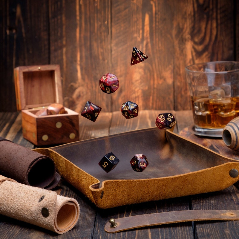 Dnd Padded Dice Tray - Etsy UK