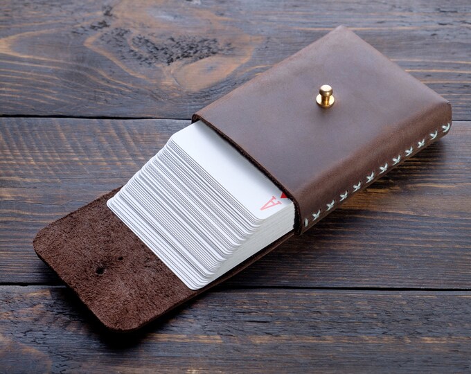 Leather Deck Box - Etsy