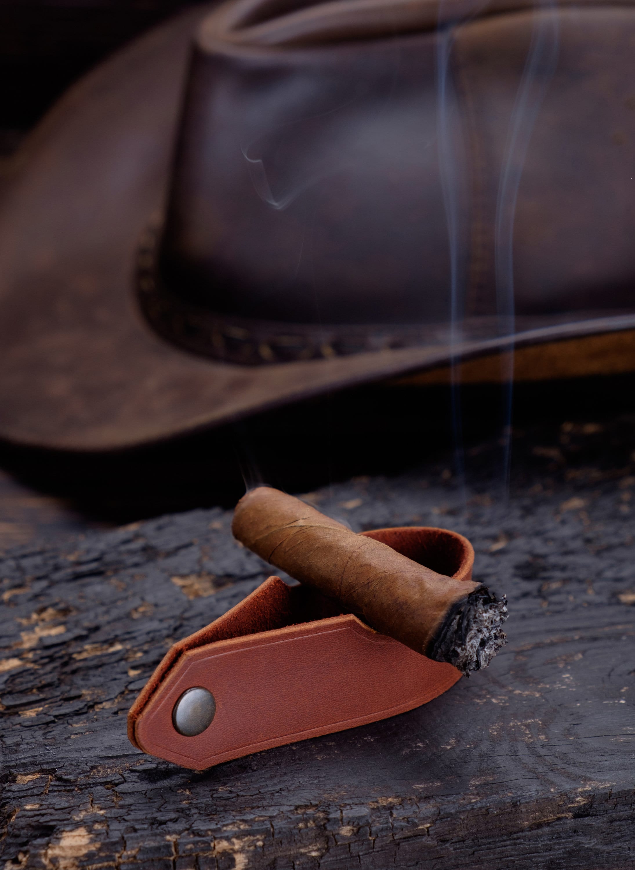 Leather Cigar Rest Leather Cigar Holder Leather Cigar Stand - Etsy