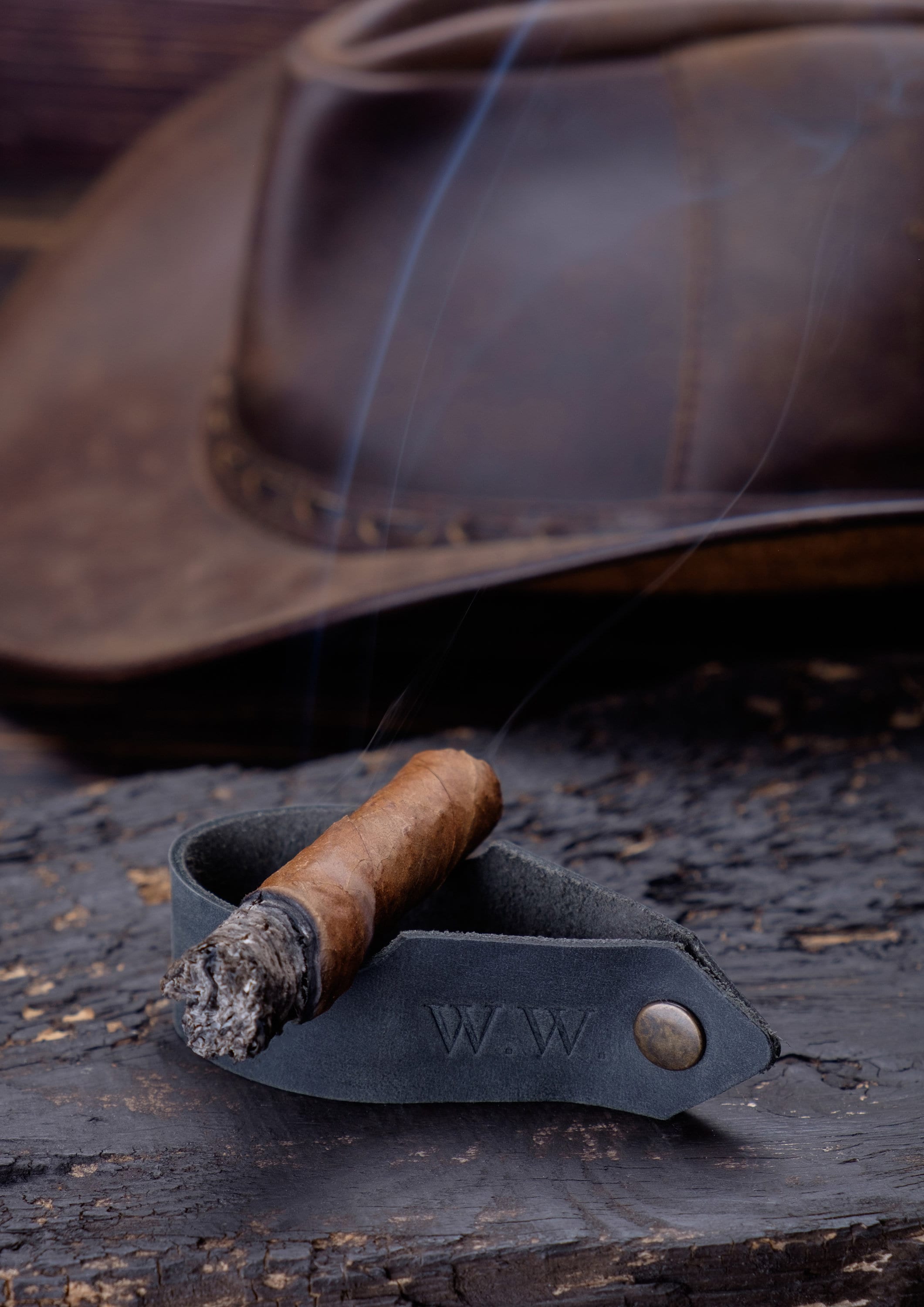 Leather Cigar Rest Leather Cigar Holder Leather Cigar Stand - Etsy