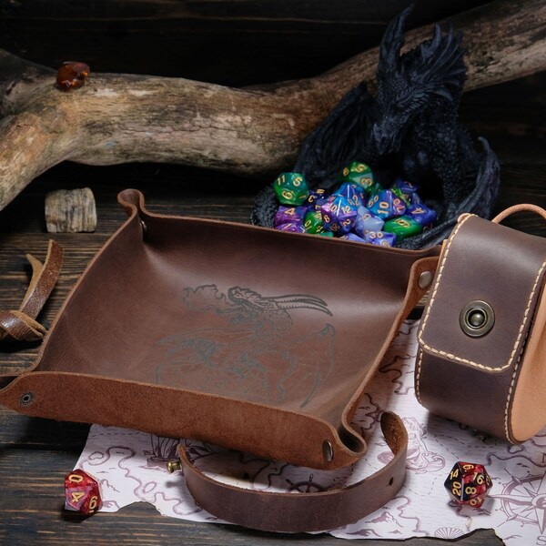 Leather Dice Bag - Etsy