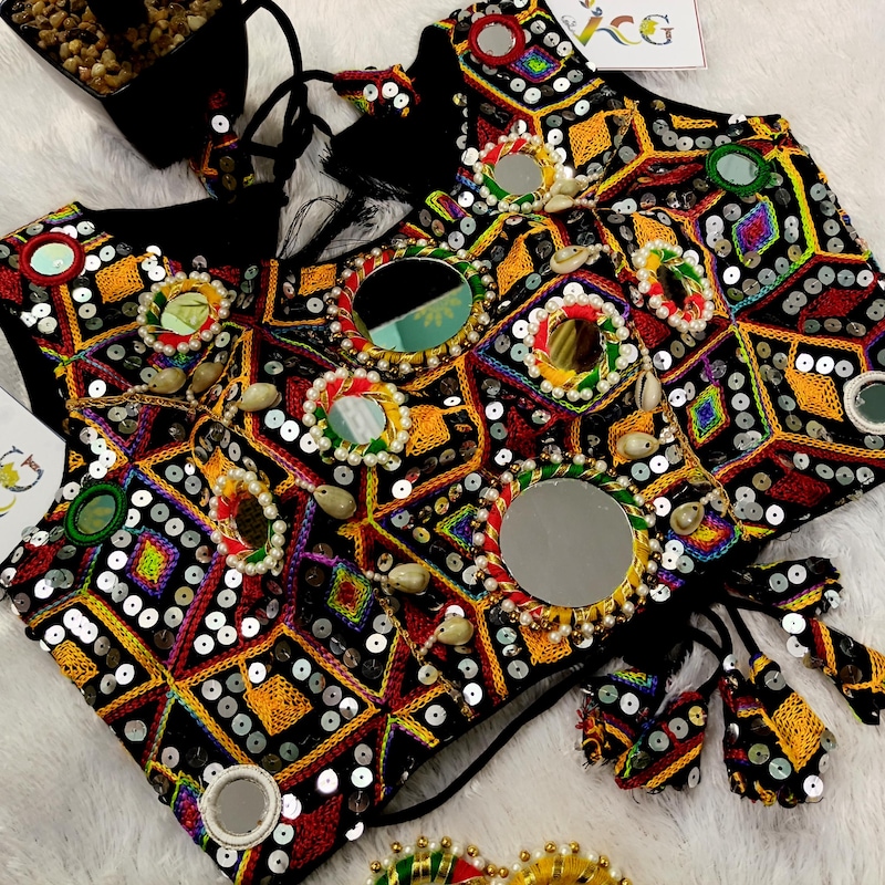 Navratri Mirror Blouse - Etsy