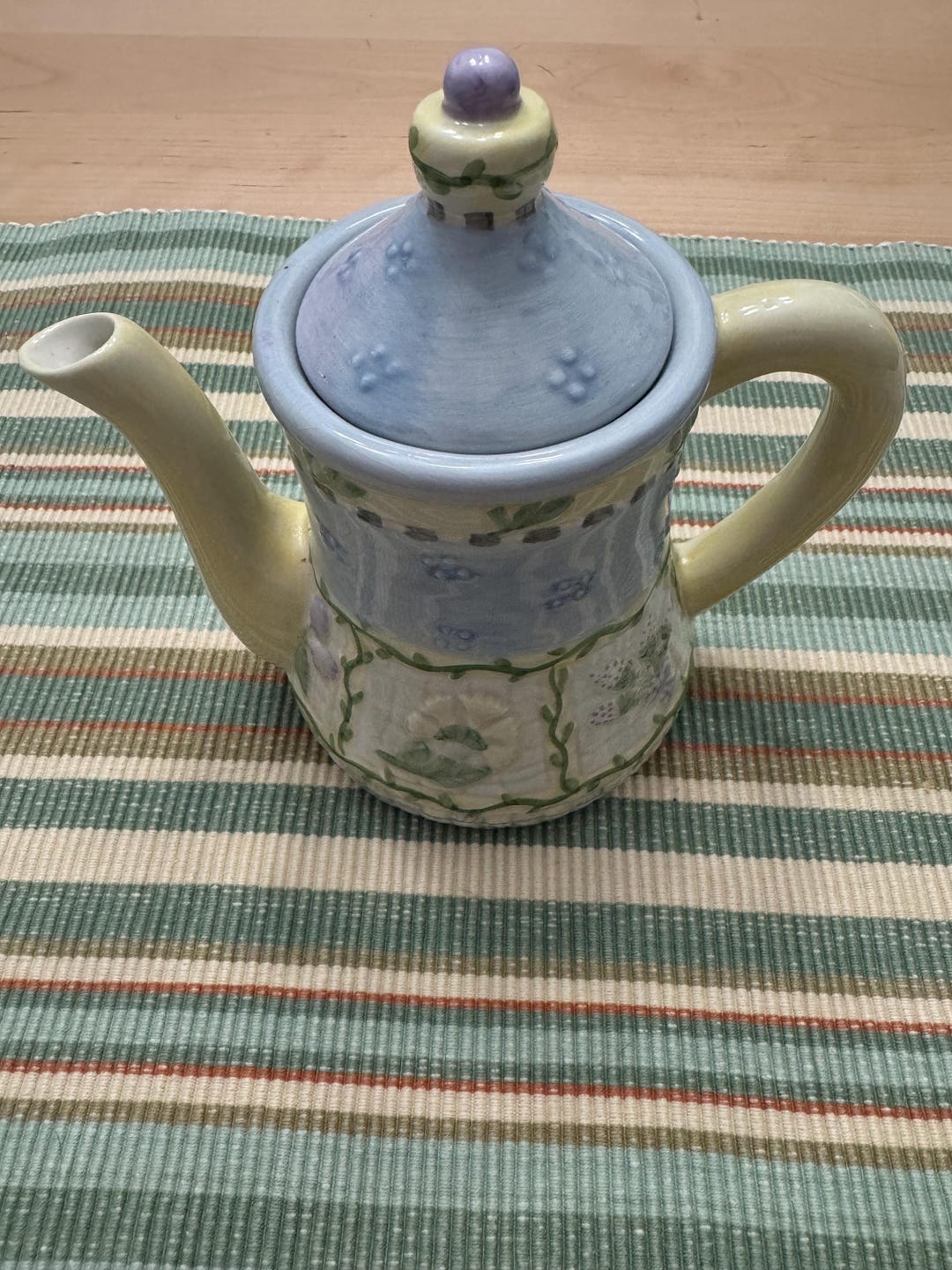 Cottage Garden Teapot, Debbie Mumm - Etsy