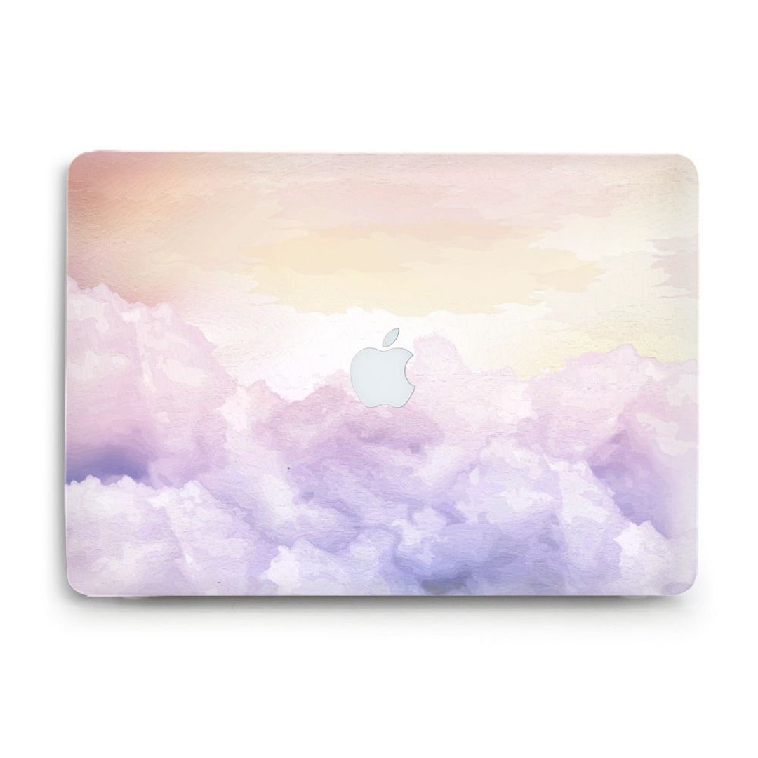 MacBook Case Aesthetic Cute Clouds Pink Case for MacBook Air 13 Pro 13 ...