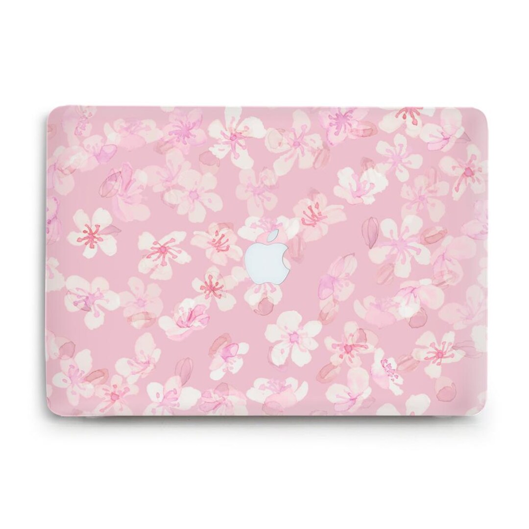 MacBook Case Cute Aesthetic Pink Flowers MacBook Pro 13 MacBook Air 13 ...