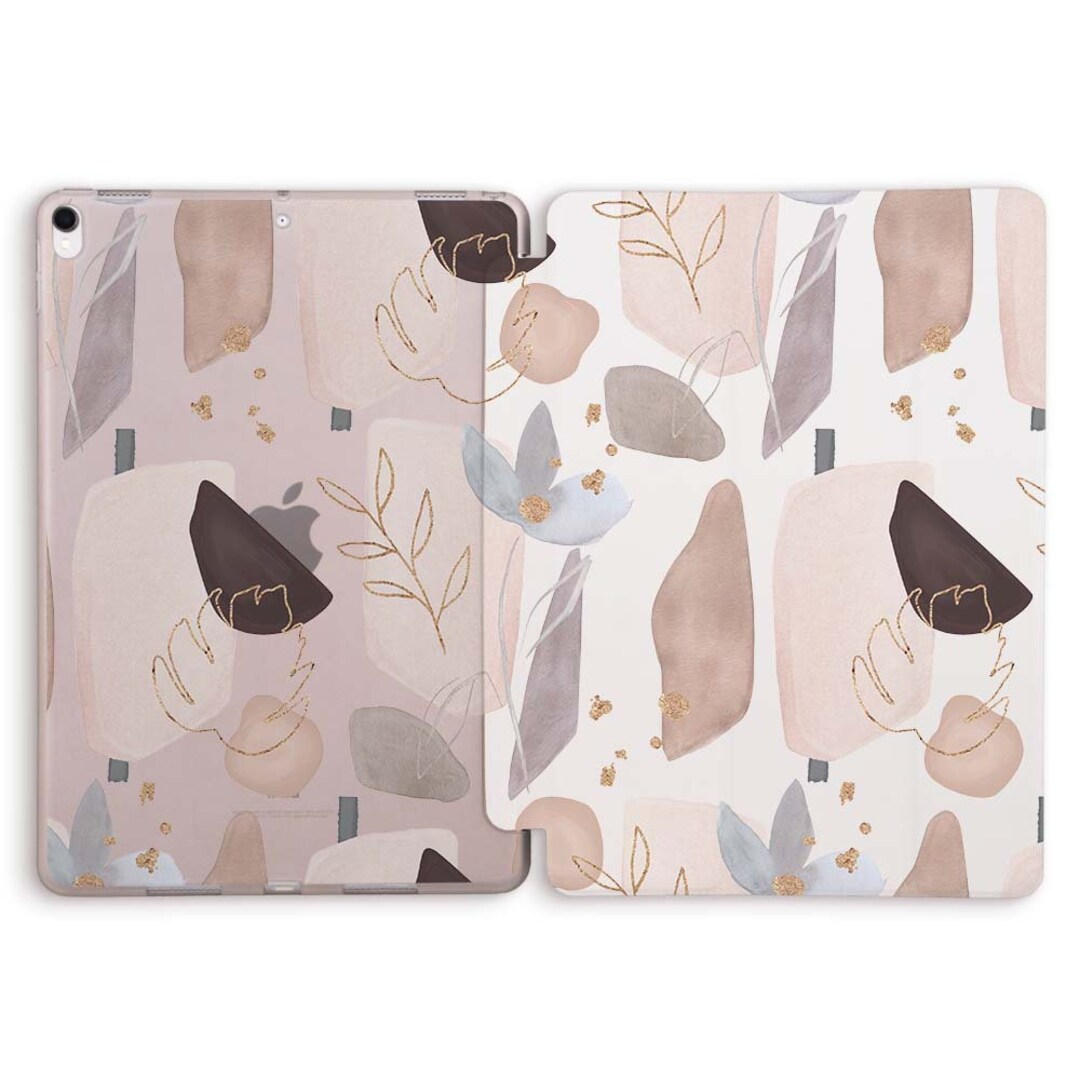 IPad Case Aesthetic Gold Leaf Abstract Case for iPad 10th 10.2 9th Air ...