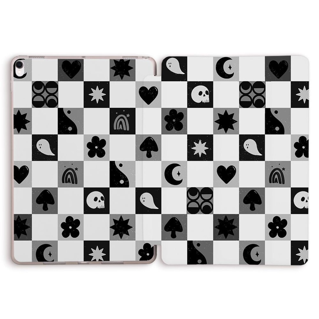 IPad Case Cute Goth Aesthetic Checkered iPad Air 5th iPad 10th - Etsy