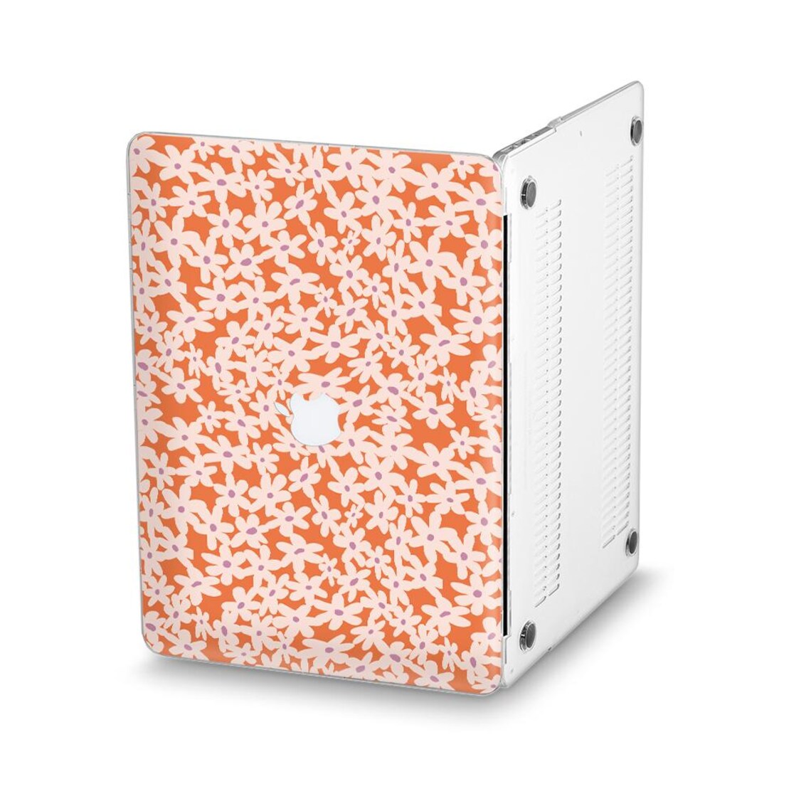 MacBook Case Cute Flowers Aesthetic Orange MacBook Pro 13 MacBook Air ...
