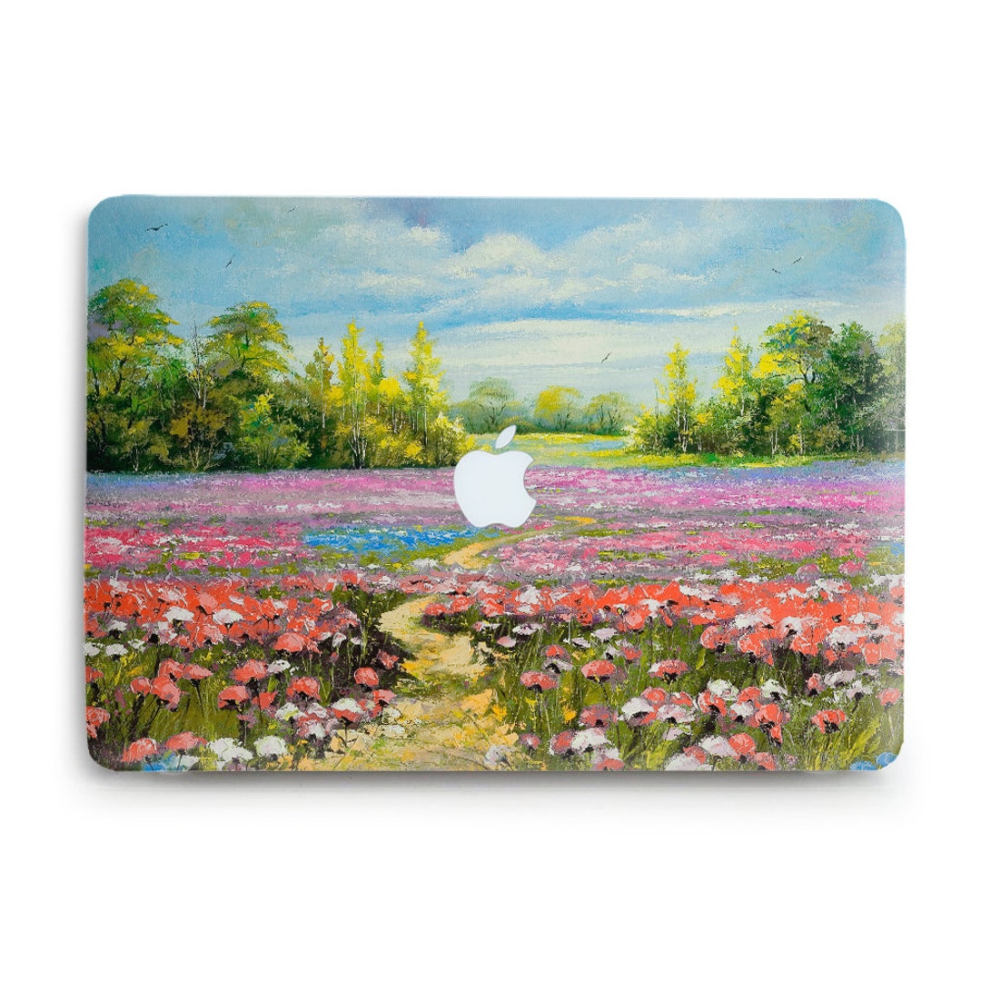 MacBook Case Flower Art Cute Landscape MacBook Pro 13 MacBook Air 13 15 ...