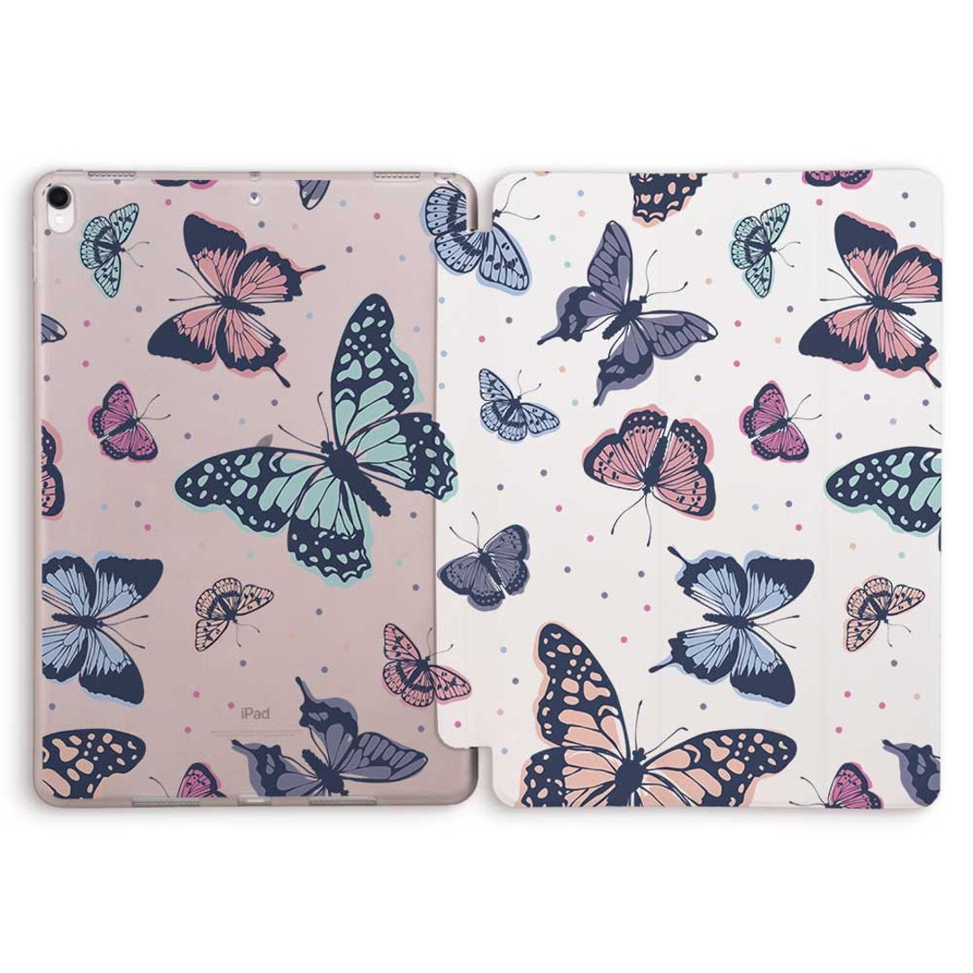 IPad Case Aesthetic Butterflies Cute Girly Case for iPad 10th 10.2 9th ...