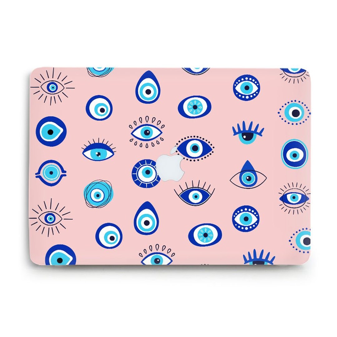 MacBook Case Aesthetic Blue Evil Eyes Case for MacBook Air 13 Pro 13 M2 ...