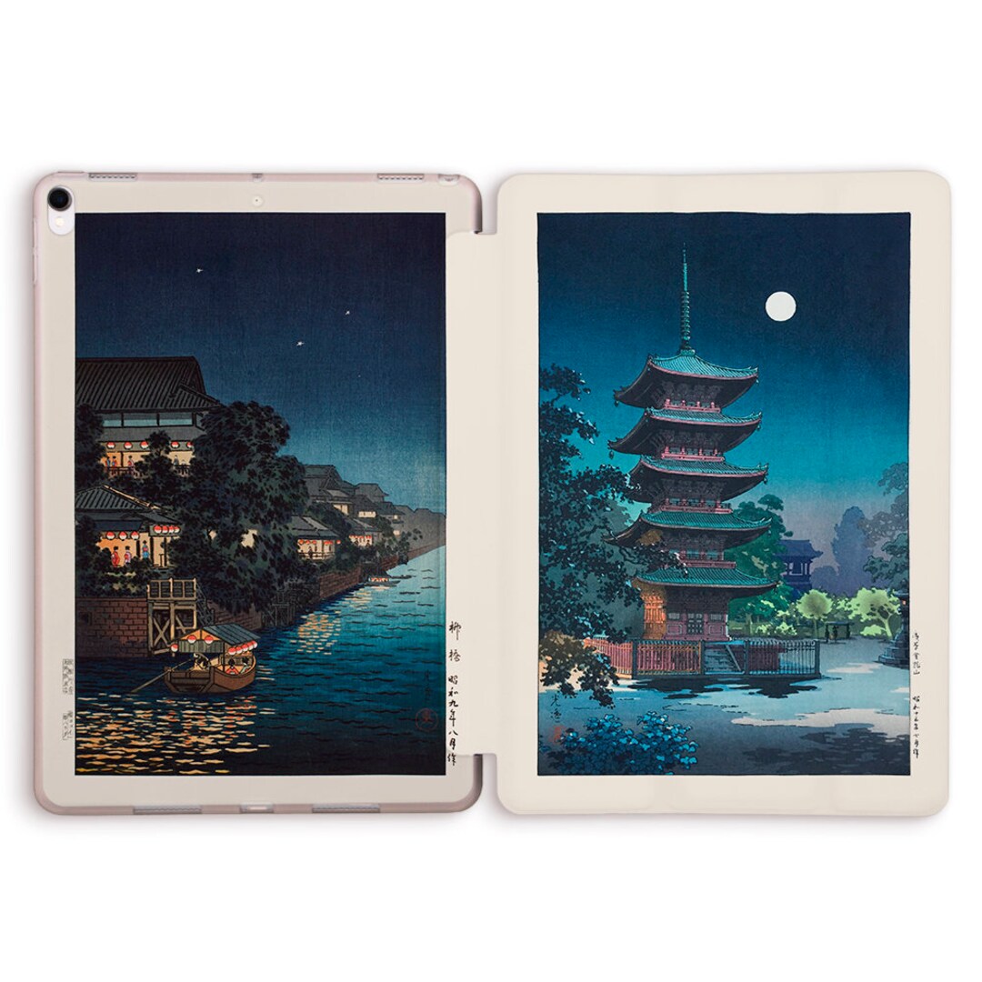 IPad Case Japanese Art Aesthetic Japan iPad Air 5 iPad 10th 9th iPad ...