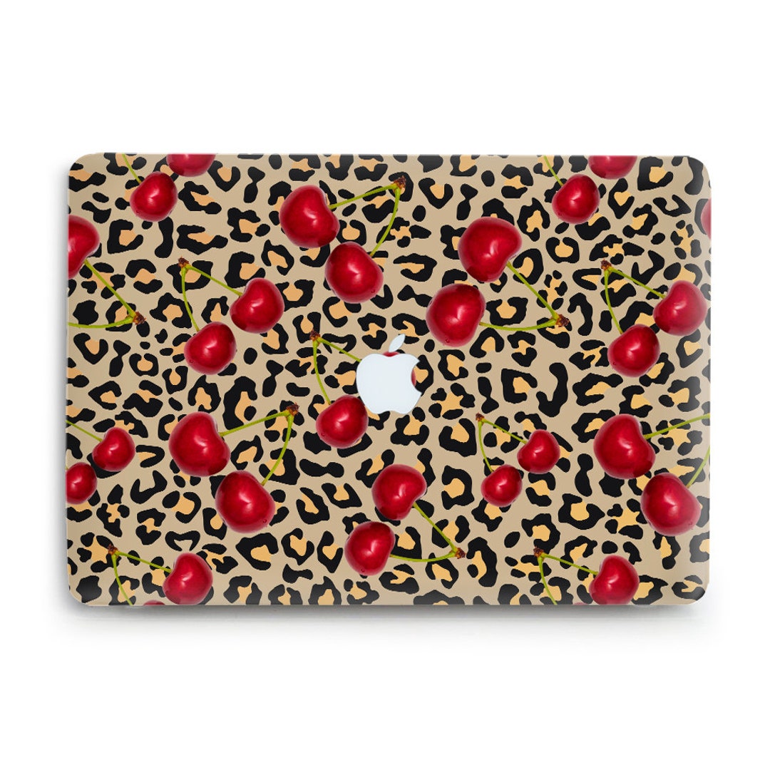 MacBook Case Cherry Leopard Print Fashion MacBook Pro 13 MacBook Air 13 ...