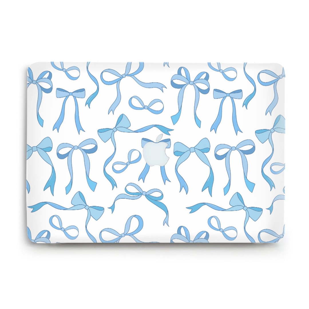MacBook Case Blue Bows Cute Aesthetic MacBook Pro 13 MacBook Air 13 M2 ...