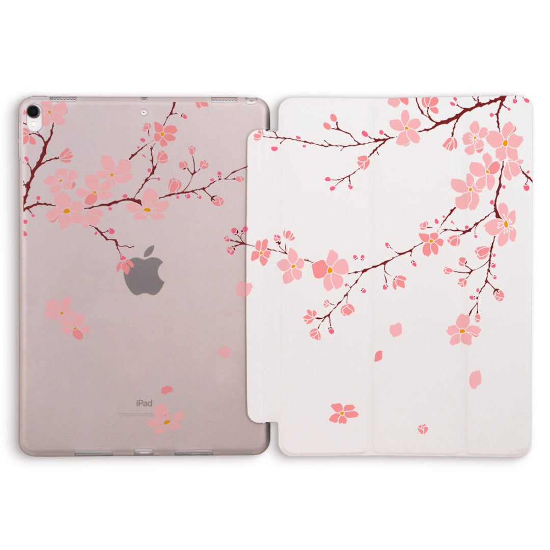 IPad Case Aesthetic Japanese Cute Flowers Case for iPad 10th 10.2 Air 5 ...