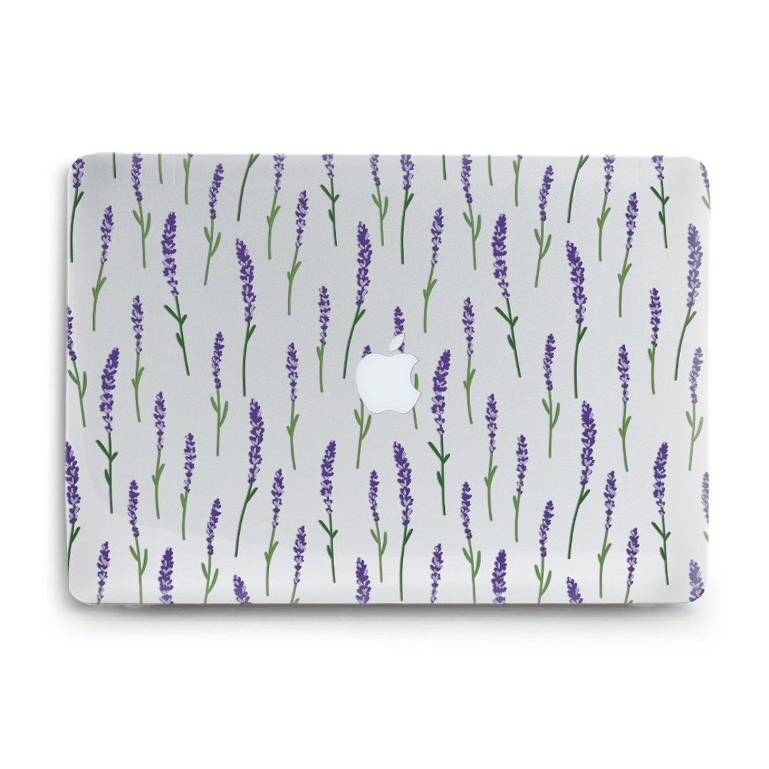 MacBook Case Aesthetic Flowers Cute Lavender Case for MacBook Air 13 ...