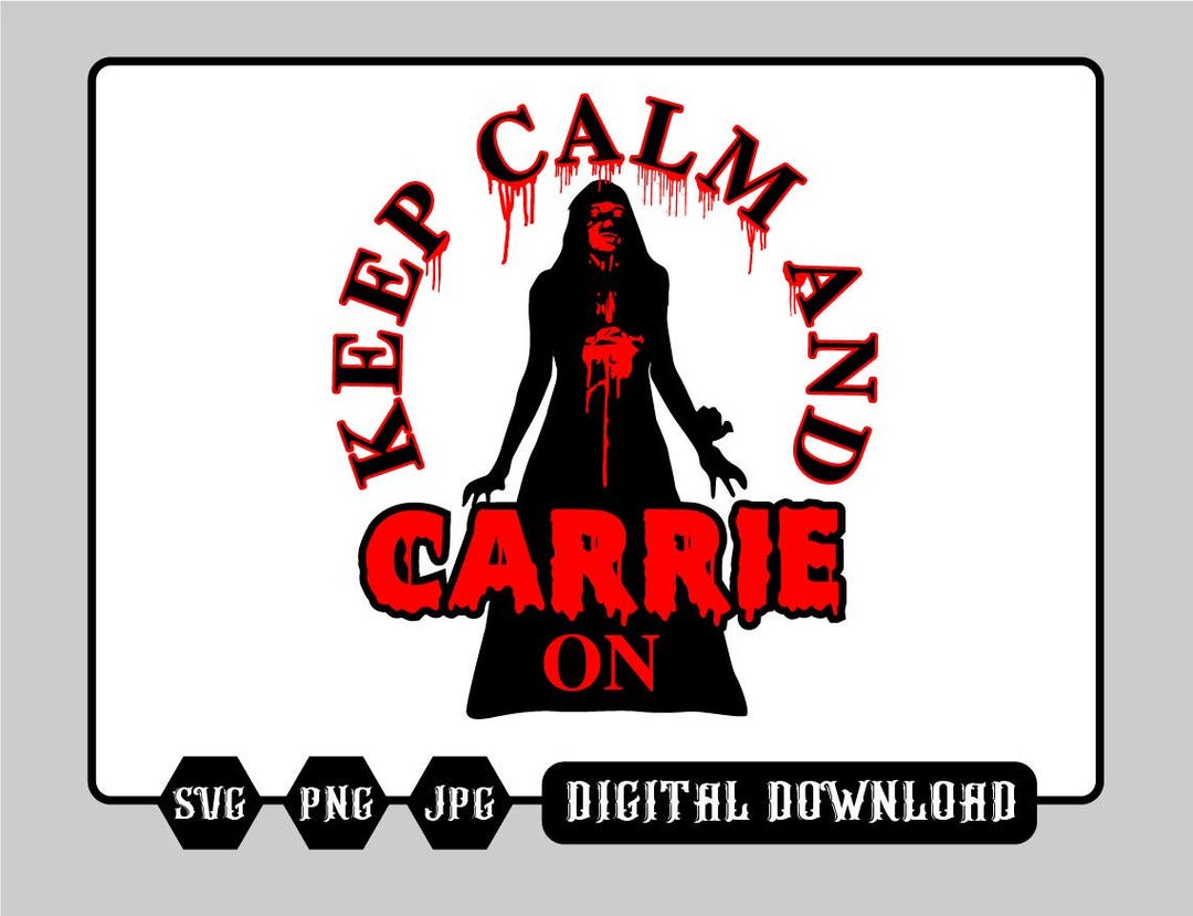 Carrie | Horror Movie SVG | Halloween Movie | Hollywood Villains ...