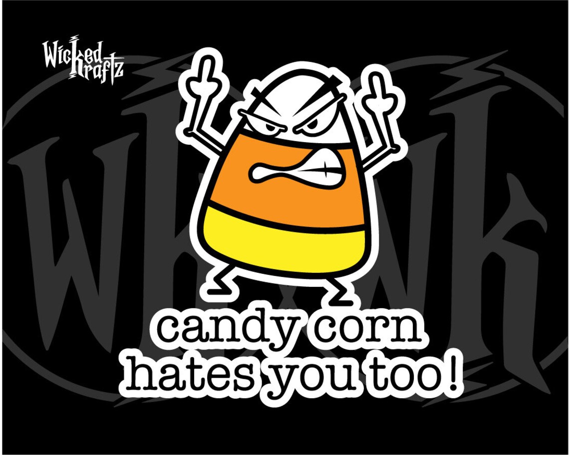 Candy Corn Corny Halloween Humor Halloween Candy Cricut - Etsy