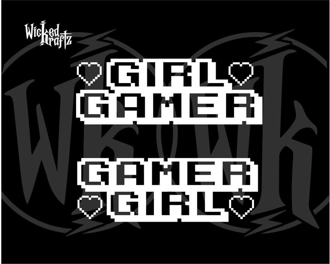 Gamer Girl Svg Png Jpg Eps Gamer Decal Video Game Decal Gamer Laptop ...