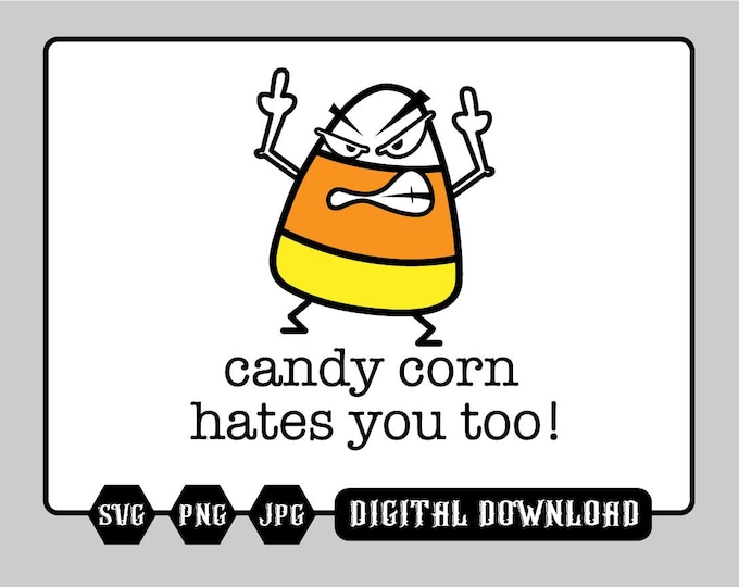 Candy Corn Corny | Halloween Humor | Halloween Candy | Cricut Cut File ...