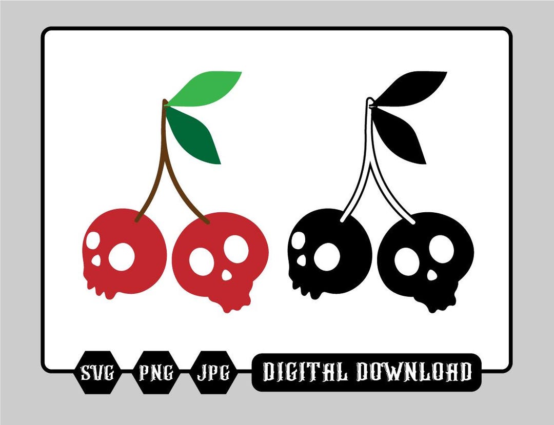 Poison Cherries Svg | Halloween Svg | Digital Svg | Sticker Svg ...