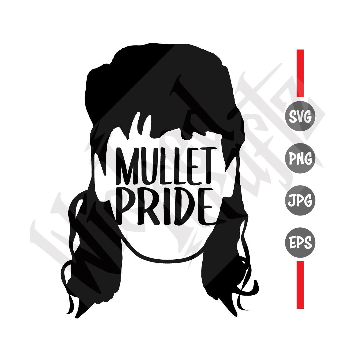 Mullet Pride Digital Svg Mullet svg Funny svg | Etsy