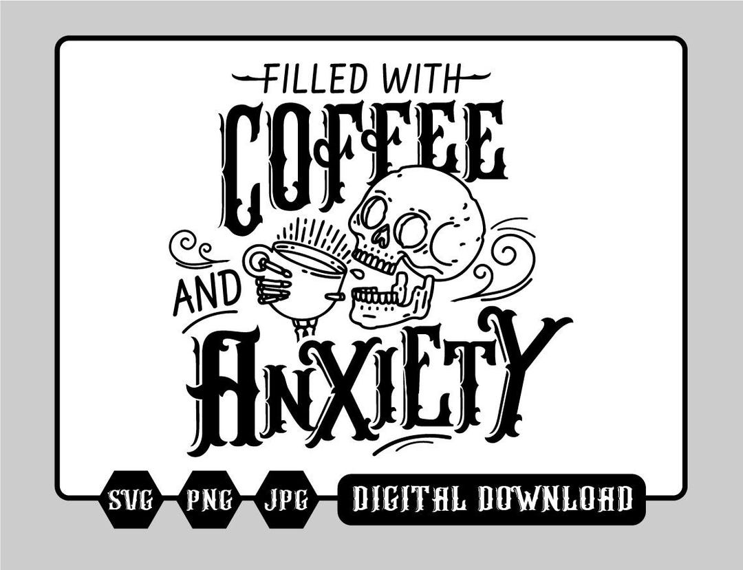 Coffee Svg | Digital Download Svg | Sticker Svg | Drink Svg | Skull Svg ...