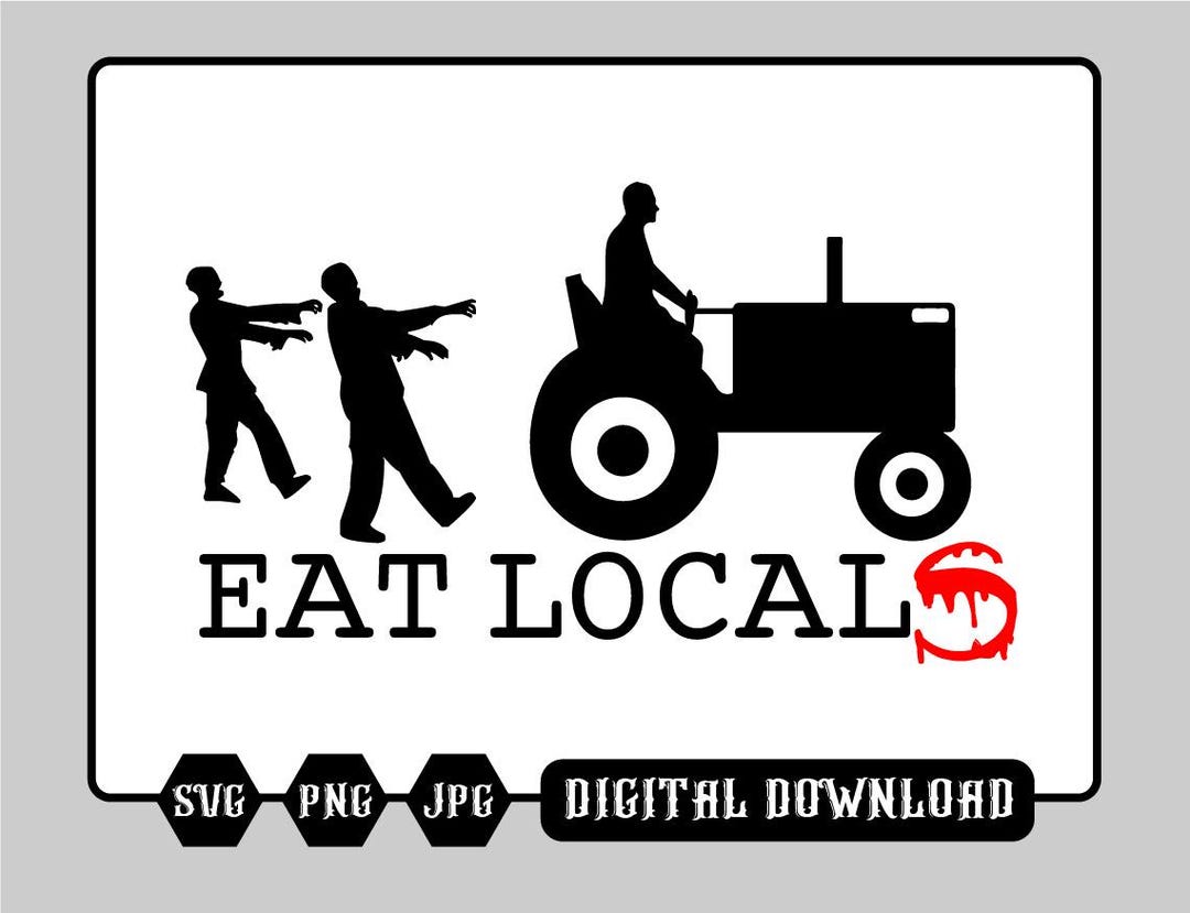 Eat Locals SVG | Halloween Svg | Freddy Krueger | Digital Svg | Sticker ...