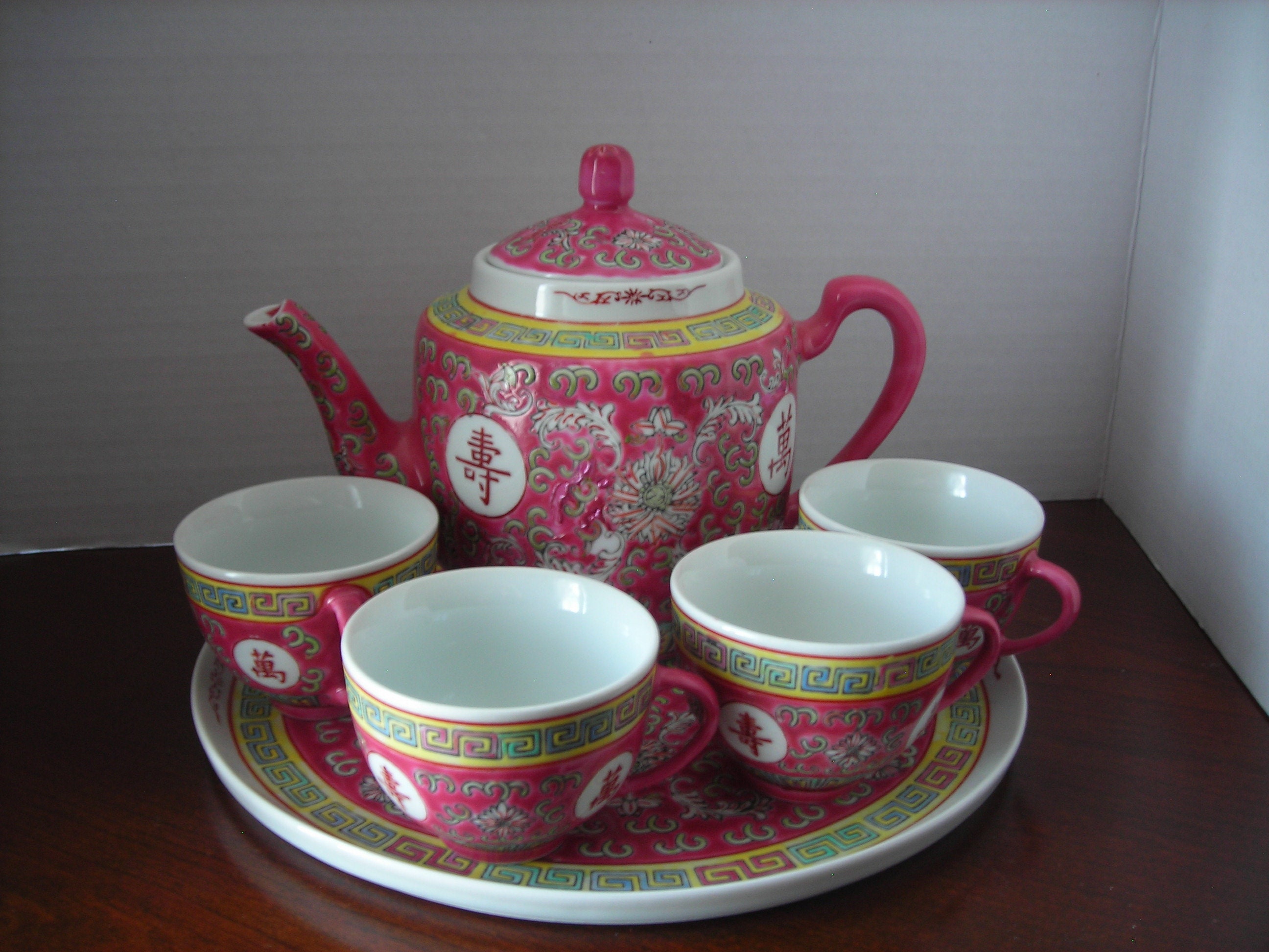 Vintage Set / Chinese Tea Service 6 Pieces - Etsy